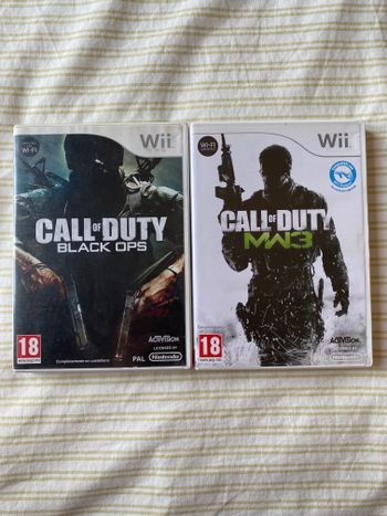 Acheter Call of Duty Bo1 y MW3 Wii